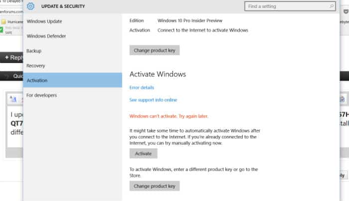 How to fix Windows 10 that won't activate after changing the settings ...