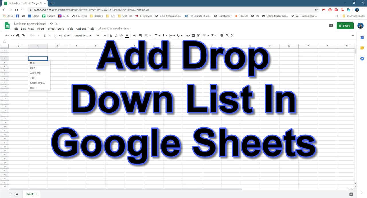 How To Add Drop Down List In Google Sheets EasyPCMod