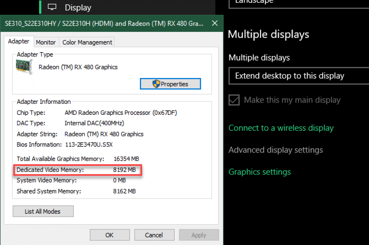 How To Check Your Graphics Card Video Memory VRAM Size On Windows 10 how-to-check-your-graphics-card-video-memory-vram-size-on-windows-10