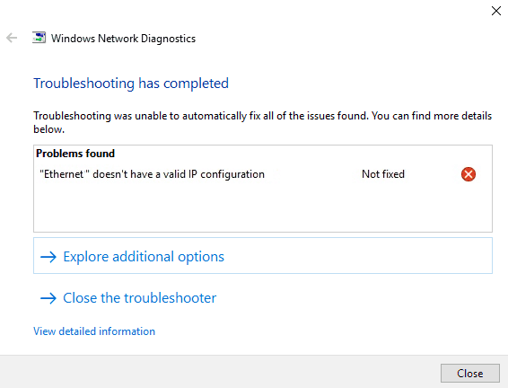 How To Fix Ethernet Doesnt Have A Valid Ip Configuration Error Easypcmod
