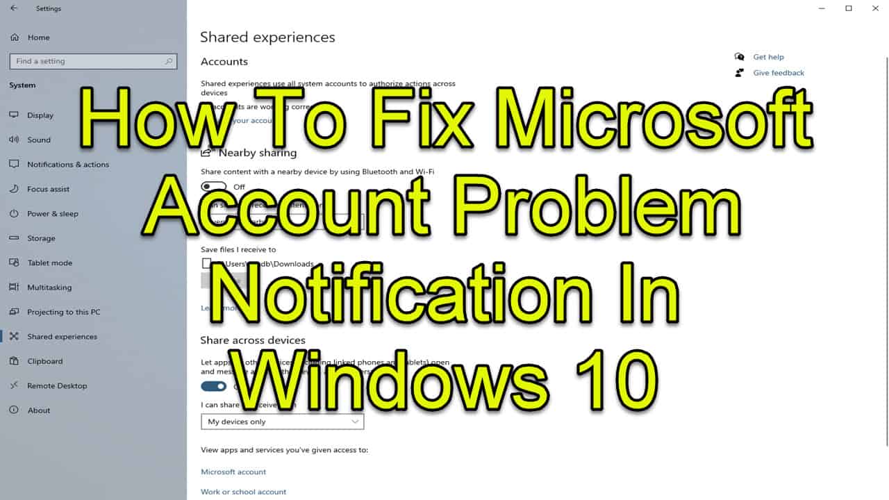 How To Fix Microsoft Account Problem Notification In Windows 10 - EasyPCMod How To Fix Microsoft Account Problem Notification In Windows 10 - EasyPCMod