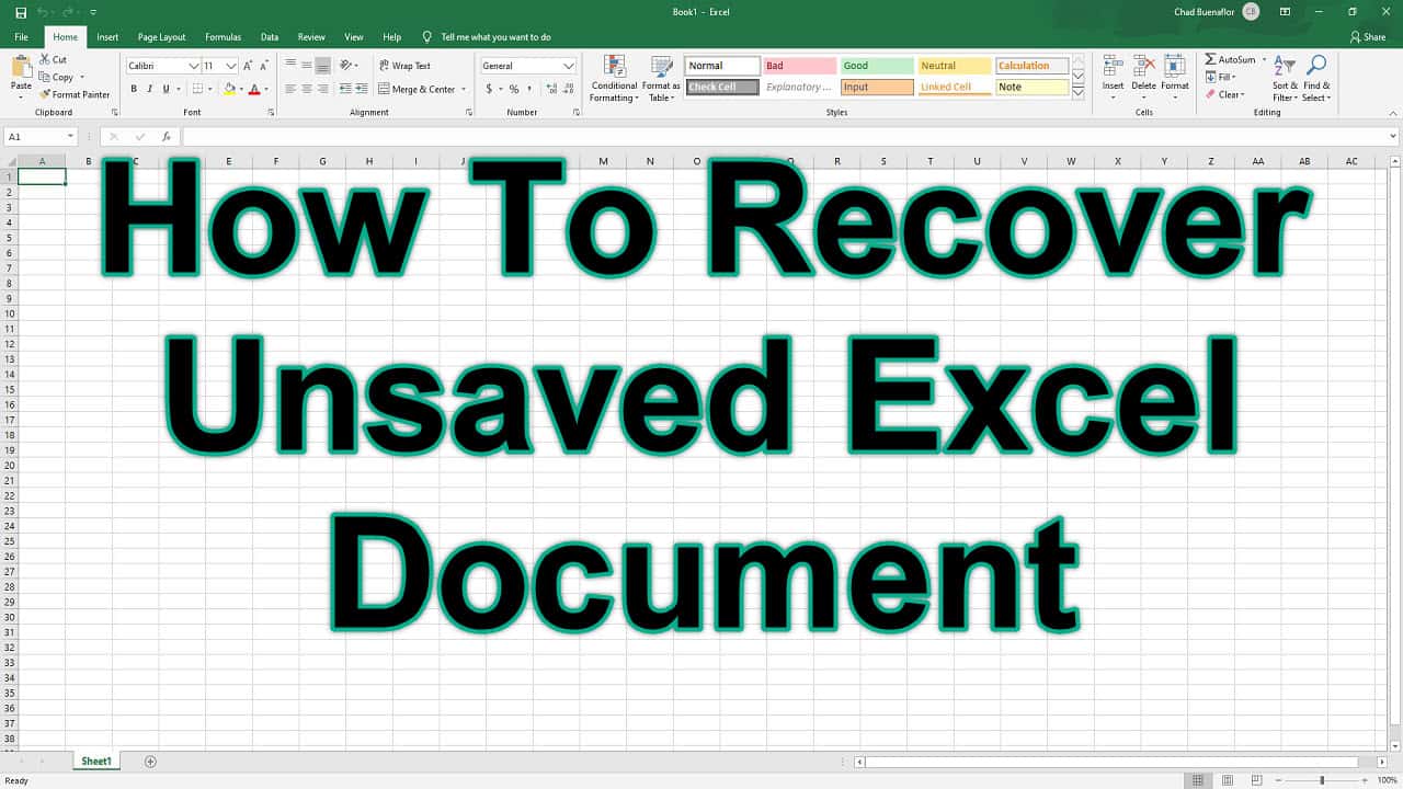 How To Recover Unsaved Excel Document EasyPCMod