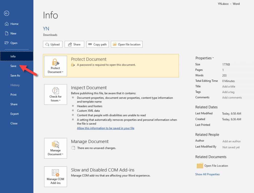 How To Password Protect A Word Document - EasyPCMod