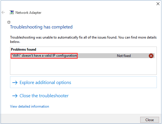 How To Fix Wi Fi Doesnt Have A Valid Ip Configuration Error Easypcmod