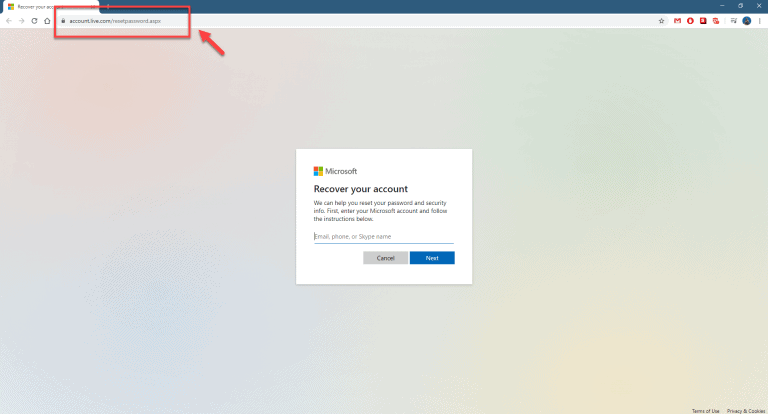 How To Reset Your Microsoft Account Password - EasyPCMod