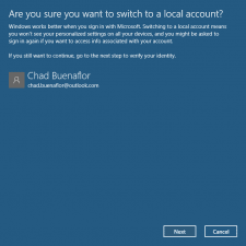 How To Switch To Local Account In Windows 10