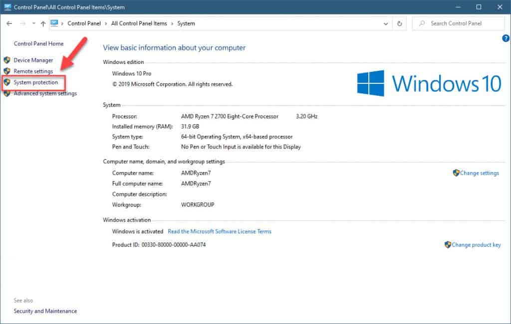 How To Enable System Restore In Windows 10 - EasyPCMod