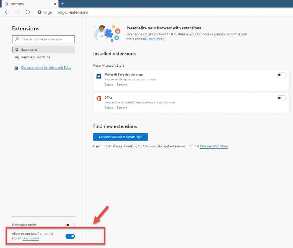 How To Add Google Chrome Extensions To Microsoft Edge