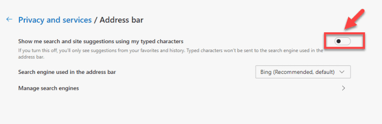 How To Turn Off Address Bar Search Suggestions In Microsoft Edge